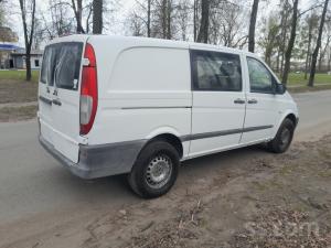 White Mercedes-Benz Vito 2010 in Riga, with an engine capacity of 2.20 L and mileage of 185 thousand km for 1650 €, photo 3 on AUTOMOTO.COM.LV
