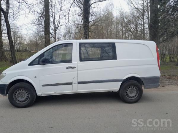 Белый Мерседес Вито 2010 в Рига, объемом двигателя 2.20 л и пробегом 185 тыс. км за 1650 €, фото 5 на AUTOMOTO.COM.LV