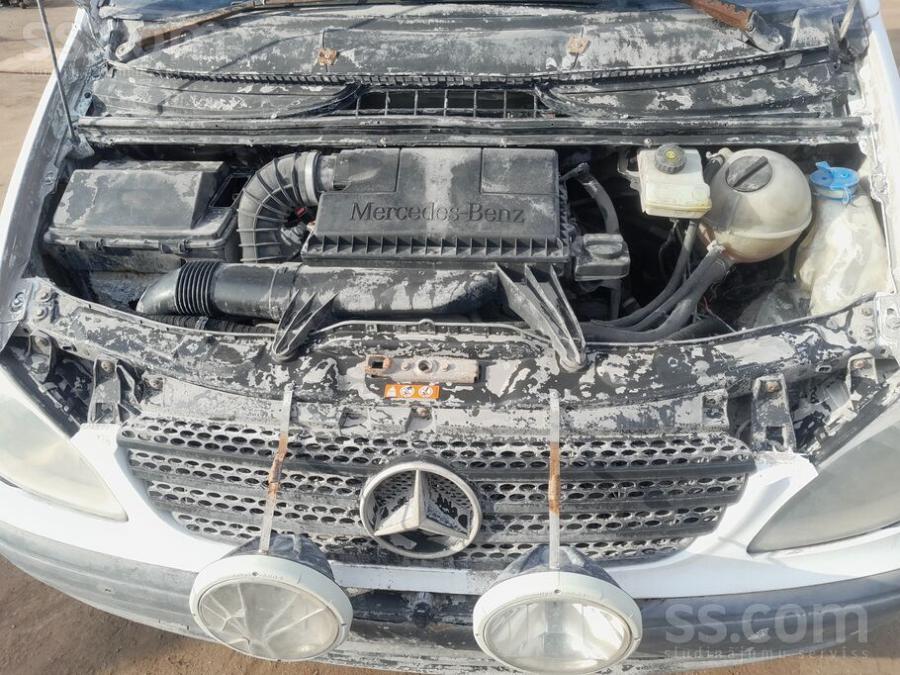 White Mercedes-Benz Vito 2010 in Riga, with an engine capacity of 2.20 L and mileage of 185 thousand km for 1650 €, photo 10 on AUTOMOTO.COM.LV