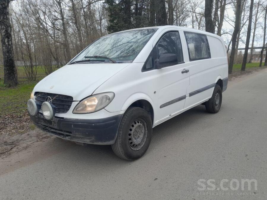 White Mercedes-Benz Vito 2010 in Riga, with an engine capacity of 2.20 L and mileage of 185 thousand km for 1650 €, photo 11 on AUTOMOTO.COM.LV