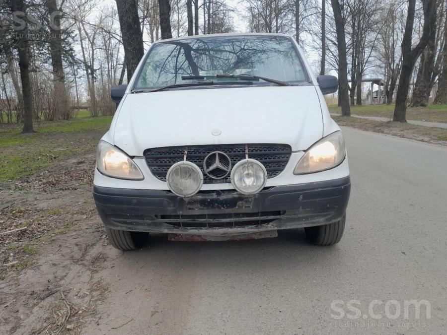White Mercedes-Benz Vito 2010 in Riga, with an engine capacity of 2.20 L and mileage of 185 thousand km for 1650 €, photo 12 on AUTOMOTO.COM.LV