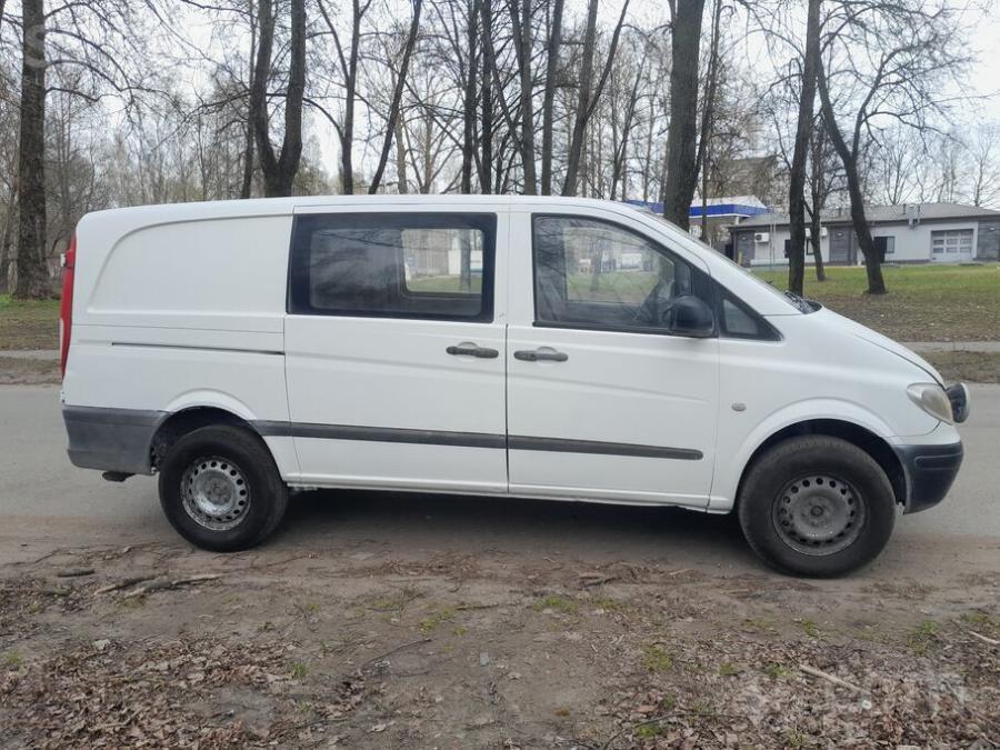 White Mercedes-Benz Vito 2010 in Riga, with an engine capacity of 2.20 L and mileage of 185 thousand km for 1650 €, photo 13 on AUTOMOTO.COM.LV