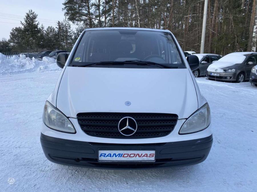 White Mercedes-Benz Vito 2005 in Jonava, with an engine capacity of 2.14 L and mileage of 469 thousand km for 2450 €, photo 2 on AUTOMOTO.COM.LV