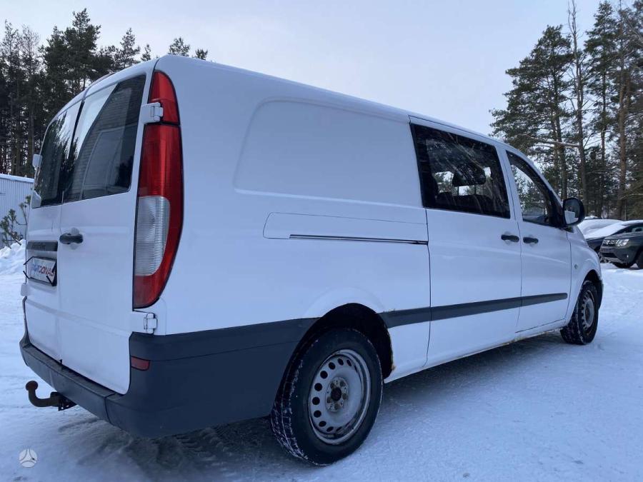 White Mercedes-Benz Vito 2005 in Jonava, with an engine capacity of 2.14 L and mileage of 469 thousand km for 2450 €, photo 4 on AUTOMOTO.COM.LV