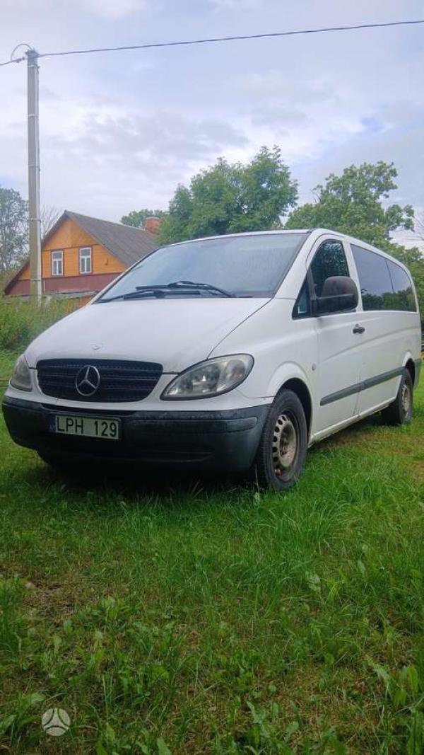 Mercedes-Benz Vito 2005 Kauņa vietnē Balts Mercedes-Benz Vito 2005 Kauņa, ar dzinēja tilpumu 2.20 L un nobraukumu 420 tūkst. km par 1850 €, foto 3 vietnē AUTOMOTO.COM.LV