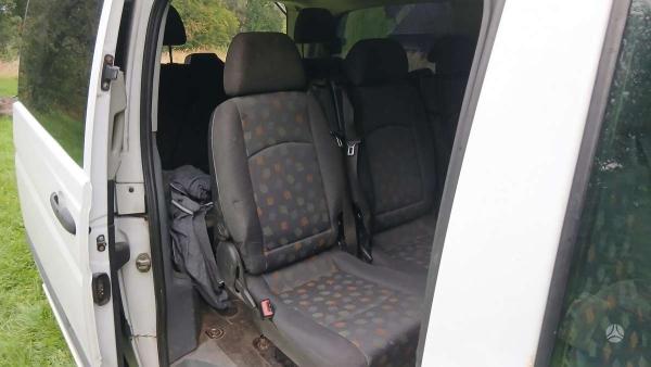 Mercedes-Benz Vito 2005 Kauņa vietnē Balts Mercedes-Benz Vito 2005 Kauņa, ar dzinēja tilpumu 2.20 L un nobraukumu 420 tūkst. km par 1850 €, foto 10 vietnē AUTOMOTO.COM.LV