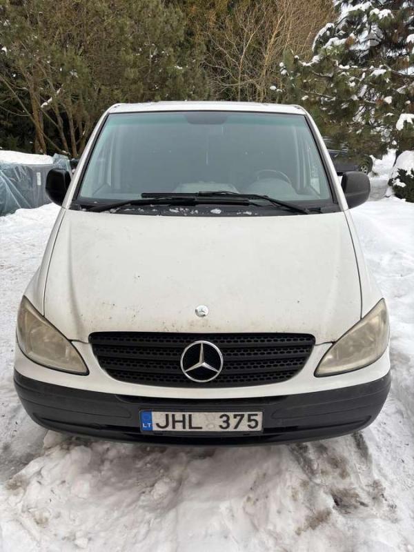 White Mercedes-Benz Vito 2007 in Kedainiai, with an engine capacity of 2.15 L and mileage of 413 thousand km for 3000 €, photo 2 on AUTOMOTO.COM.LV