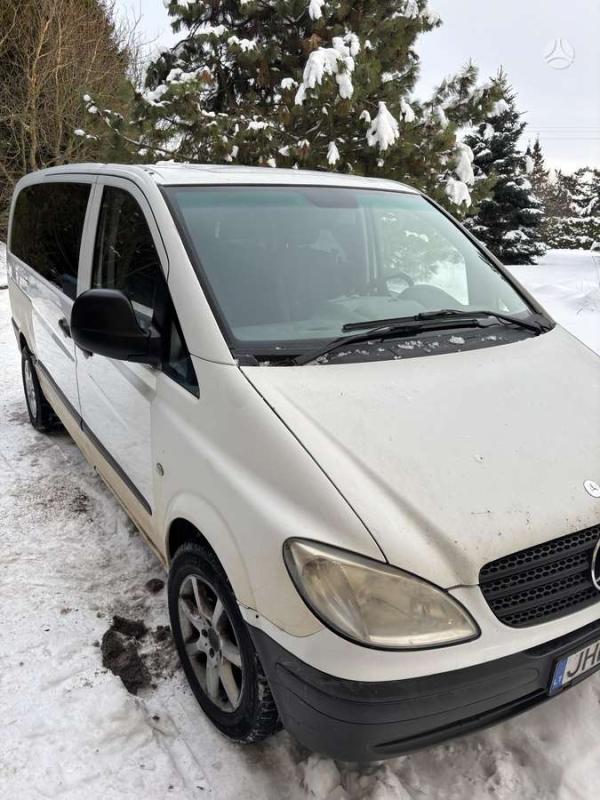 White Mercedes-Benz Vito 2007 in Kedainiai, with an engine capacity of 2.15 L and mileage of 413 thousand km for 3000 €, photo 3 on AUTOMOTO.COM.LV