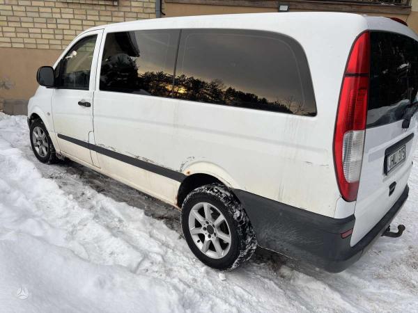 White Mercedes-Benz Vito 2007 in Kedainiai, with an engine capacity of 2.15 L and mileage of 413 thousand km for 3000 €, photo 8 on AUTOMOTO.COM.LV