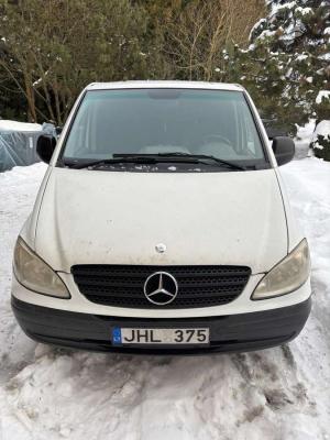 White Mercedes-Benz Vito 2007 in Kedainiai, with an engine capacity of 2.15 L and mileage of 413 thousand km for 3000 €, photo 2 on AUTOMOTO.COM.LV