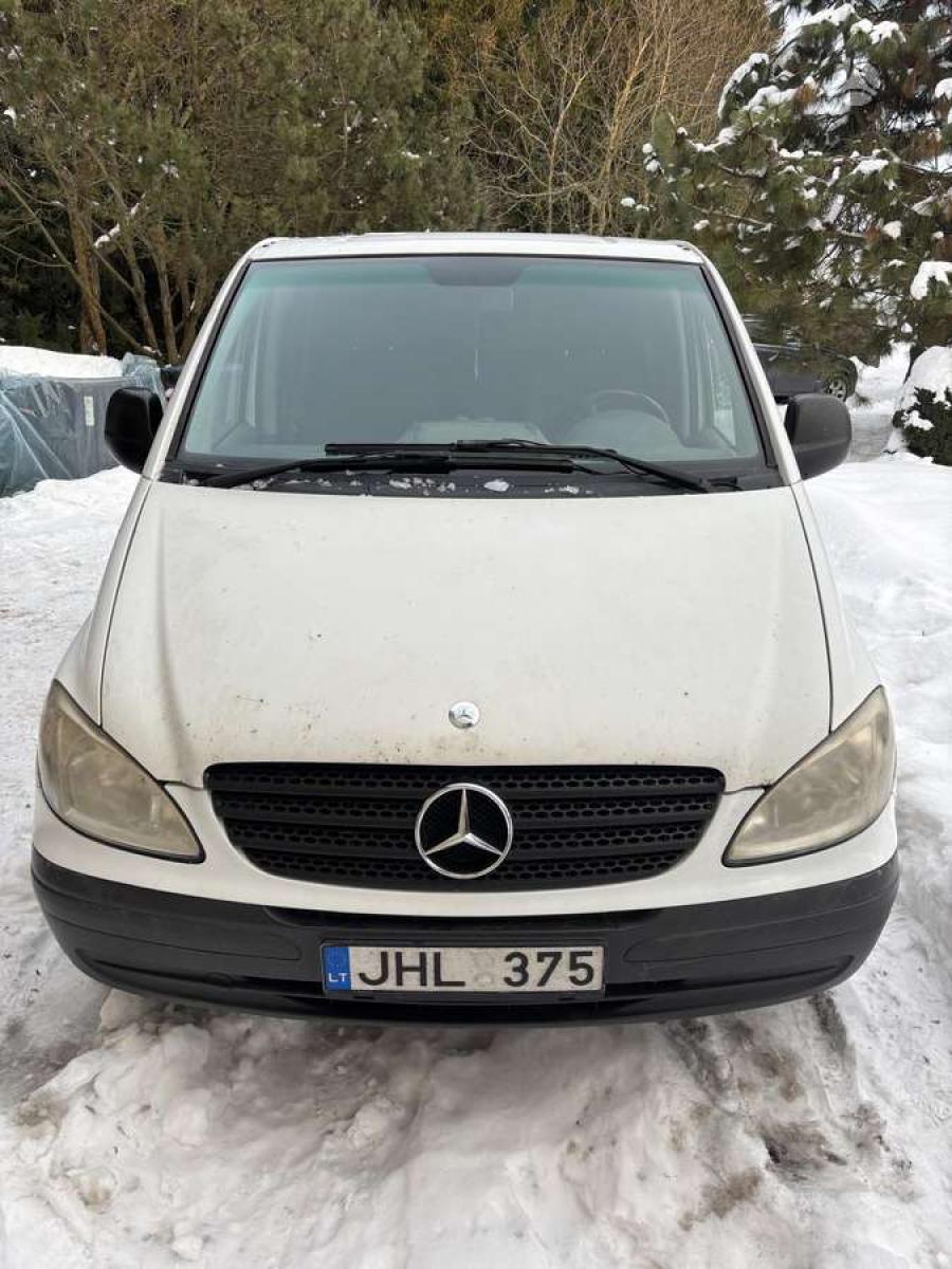 White Mercedes-Benz Vito 2007 in Kedainiai, with an engine capacity of 2.15 L and mileage of 413 thousand km for 3000 €, photo 2 on AUTOMOTO.COM.LV