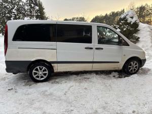 White Mercedes-Benz Vito 2007 in Kedainiai, with an engine capacity of 2.15 L and mileage of 413 thousand km for 3000 €, photo 5 on AUTOMOTO.COM.LV