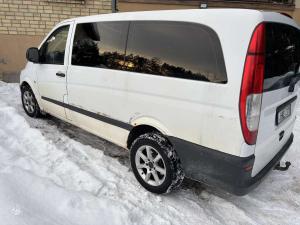 White Mercedes-Benz Vito 2007 in Kedainiai, with an engine capacity of 2.15 L and mileage of 413 thousand km for 3000 €, photo 8 on AUTOMOTO.COM.LV