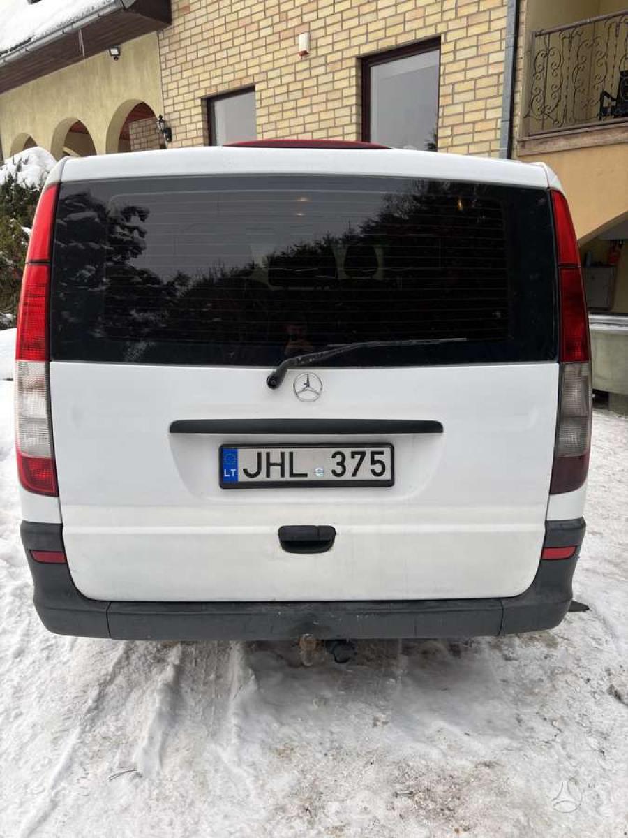 White Mercedes-Benz Vito 2007 in Kedainiai, with an engine capacity of 2.15 L and mileage of 413 thousand km for 3000 €, photo 15 on AUTOMOTO.COM.LV