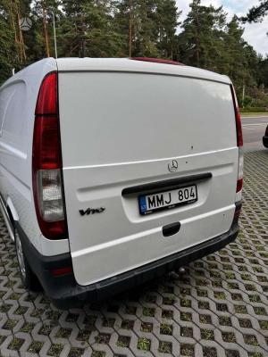 White Mercedes-Benz Vito 2008 in Vilnius, with an engine capacity of 2.15 L and mileage of 205 thousand km for 3200 €, photo 5 on AUTOMOTO.COM.LV