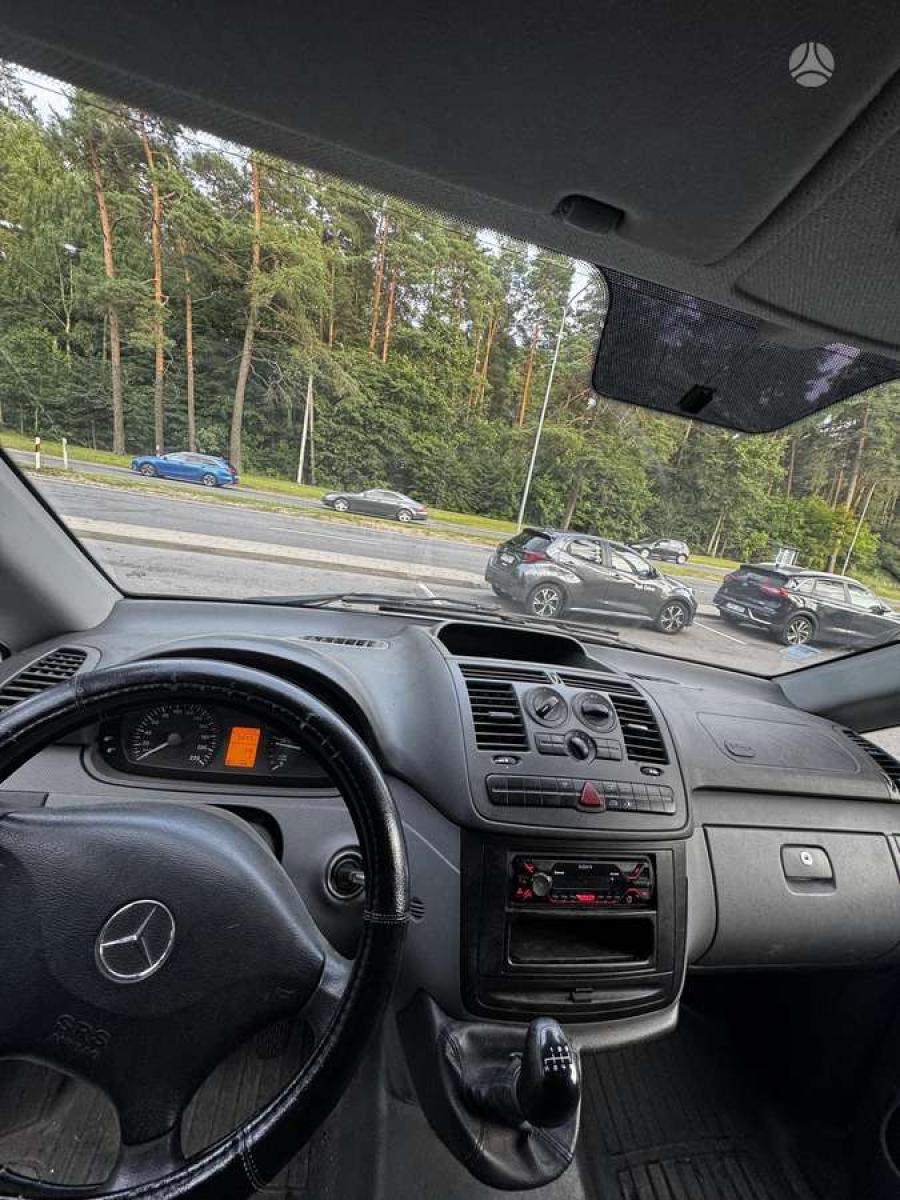 White Mercedes-Benz Vito 2008 in Vilnius, with an engine capacity of 2.15 L and mileage of 205 thousand km for 3200 €, photo 8 on AUTOMOTO.COM.LV