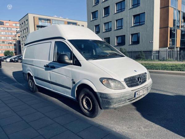 White Mercedes-Benz Vito 2008 in Vilnius, with an engine capacity of 2.20 L and mileage of 376 thousand km for 1550 €, photo 1 on AUTOMOTO.COM.LV