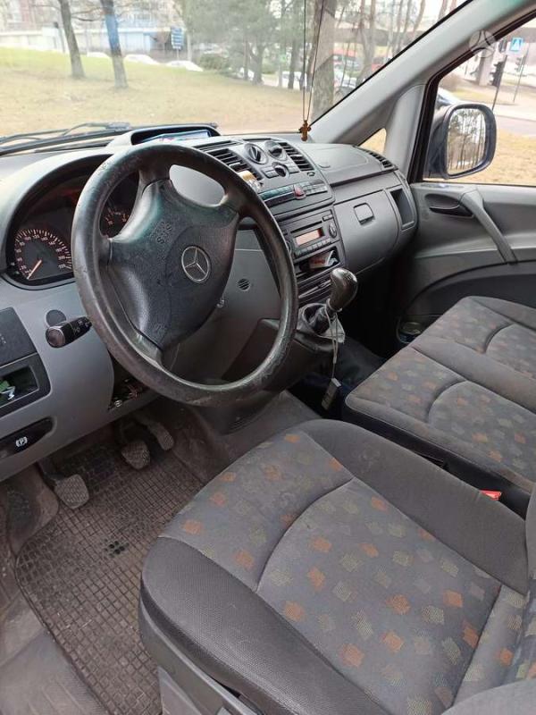 White Mercedes-Benz Vito 2008 in Vilnius, with an engine capacity of 2.20 L and mileage of 435 thousand km for 3500 €, photo 6 on AUTOMOTO.COM.LV