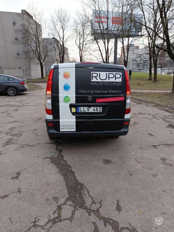 White Mercedes-Benz Vito 2008 in Vilnius, with an engine capacity of 2.20 L and mileage of 435 thousand km for 3500 €, photo 7 on AUTOMOTO.COM.LV