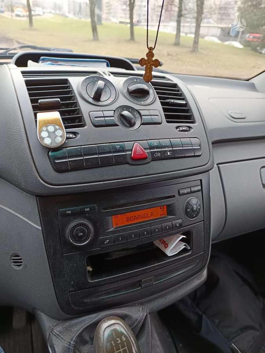 White Mercedes-Benz Vito 2008 in Vilnius, with an engine capacity of 2.20 L and mileage of 435 thousand km for 3500 €, photo 8 on AUTOMOTO.COM.LV