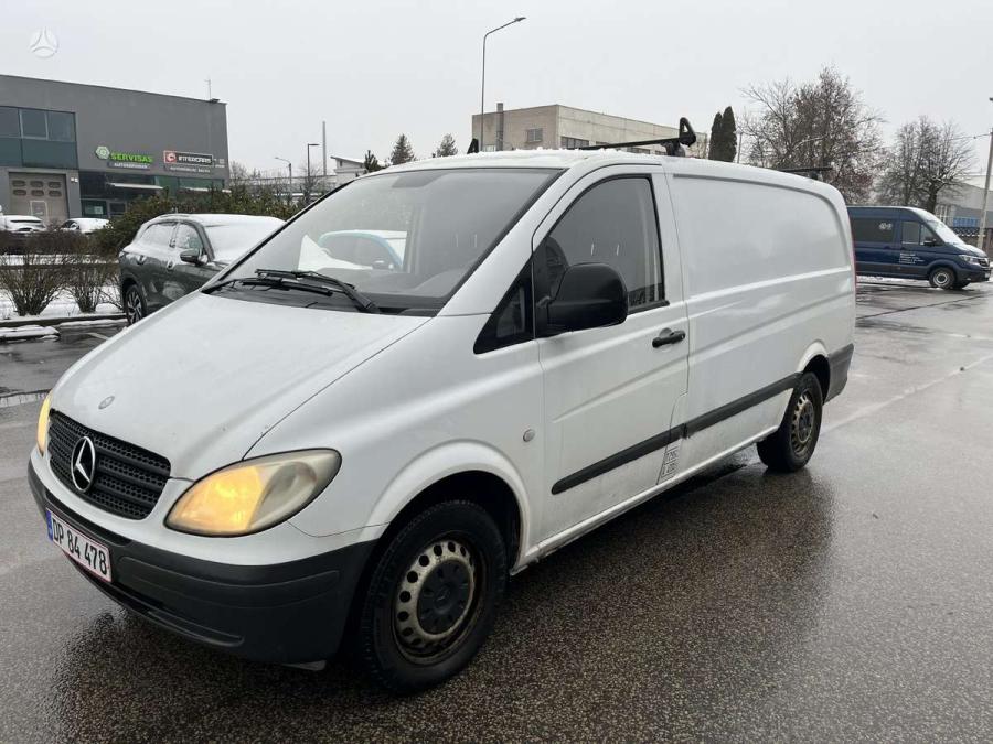 White Mercedes-Benz Vito 2009 in Vilnius, with an engine capacity of 2.20 L and mileage of 271 thousand km for 2900 €, photo 1 on AUTOMOTO.COM.LV