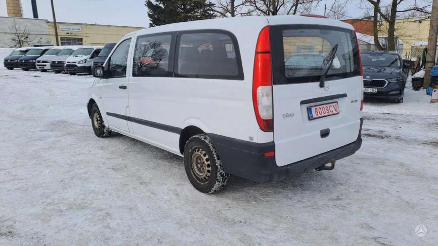 White Mercedes-Benz Vito 2010 in Kedainiai, with an engine capacity of 2.20 L and mileage of 381 thousand km for 6500 €, photo 3 on AUTOMOTO.COM.LV