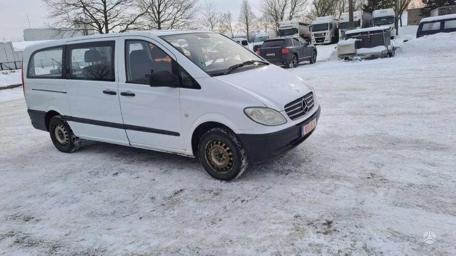 White Mercedes-Benz Vito 2010 in Kedainiai, with an engine capacity of 2.20 L and mileage of 381 thousand km for 6500 €, photo 4 on AUTOMOTO.COM.LV