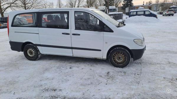 White Mercedes-Benz Vito 2010 in Kedainiai, with an engine capacity of 2.20 L and mileage of 381 thousand km for 6500 €, photo 8 on AUTOMOTO.COM.LV