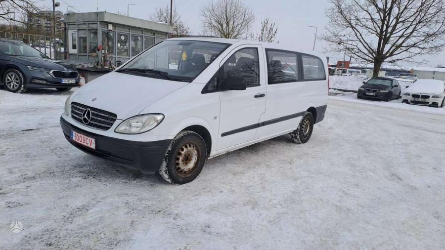 White Mercedes-Benz Vito 2010 in Kedainiai, with an engine capacity of 2.20 L and mileage of 381 thousand km for 6500 €, photo 11 on AUTOMOTO.COM.LV