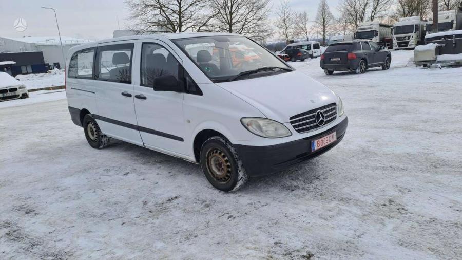 White Mercedes-Benz Vito 2010 in Kedainiai, with an engine capacity of 2.20 L and mileage of 381 thousand km for 6500 €, photo 12 on AUTOMOTO.COM.LV
