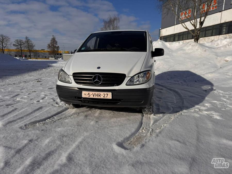 White Mercedes-Benz Vito 2010 in Panevezys, with an engine capacity of 2.10 L and mileage of 260 thousand km for 4200 €, photo 6 on AUTOMOTO.COM.LV