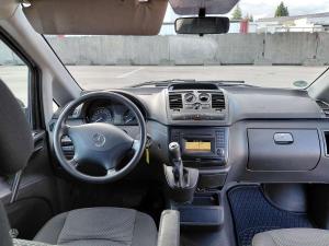 White Mercedes-Benz Vito 2011 in Panevezys, with an engine capacity of 2.10 L and mileage of 309 thousand km for 7900 €, photo 10 on AUTOMOTO.COM.LV