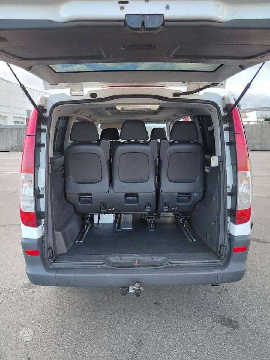 White Mercedes-Benz Vito 2011 in Panevezys, with an engine capacity of 2.10 L and mileage of 309 thousand km for 7900 €, photo 14 on AUTOMOTO.COM.LV
