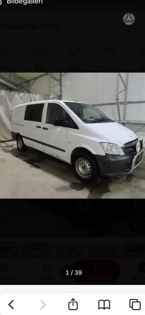 Balts Mercedes-Benz Vito 2012 Ukmergė, ar dzinēja tilpumu 2.20 L un nobraukumu 280 tūkst. km par 6000 €, foto 3 vietnē AUTOMOTO.COM.LV