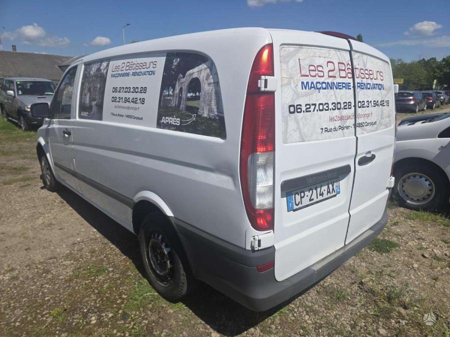 Balts Mercedes-Benz Vito 2012 Tauragė, ar dzinēja tilpumu 2.14 L un nobraukumu 221 tūkst. km par 3650 €, foto 4 vietnē AUTOMOTO.COM.LV