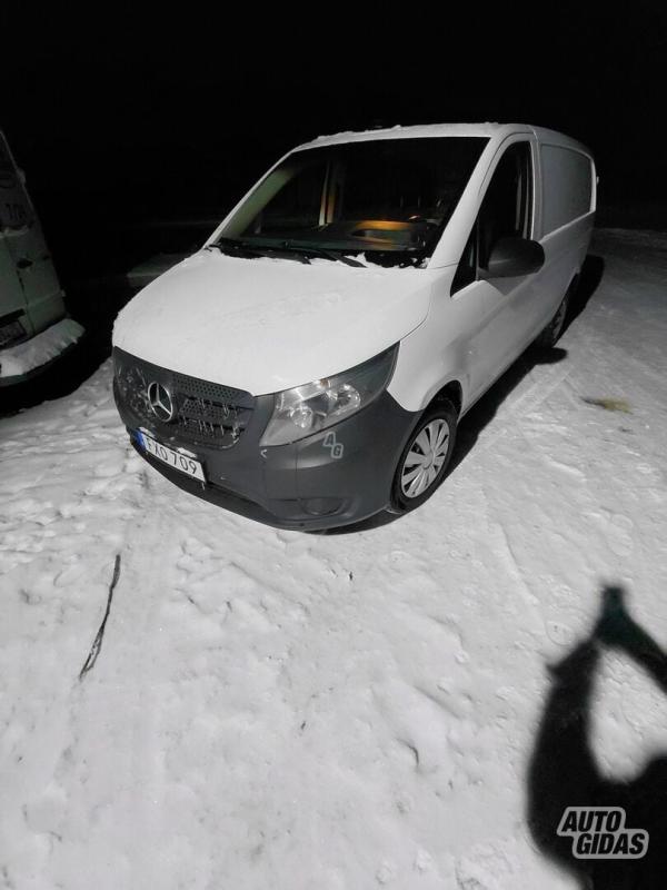 White Mercedes-Benz Vito 2015 in Alytus, with an engine capacity of 1.60 L and mileage of 250 thousand km for 7800 €, photo 1 on AUTOMOTO.COM.LV