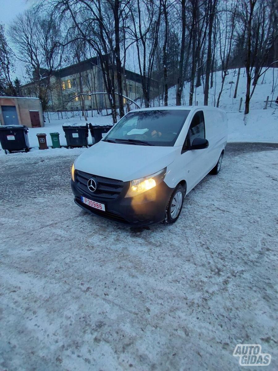 White Mercedes-Benz Vito 2015 in Alytus, with an engine capacity of 1.60 L and mileage of 253 thousand km for 7500 €, photo 3 on AUTOMOTO.COM.LV