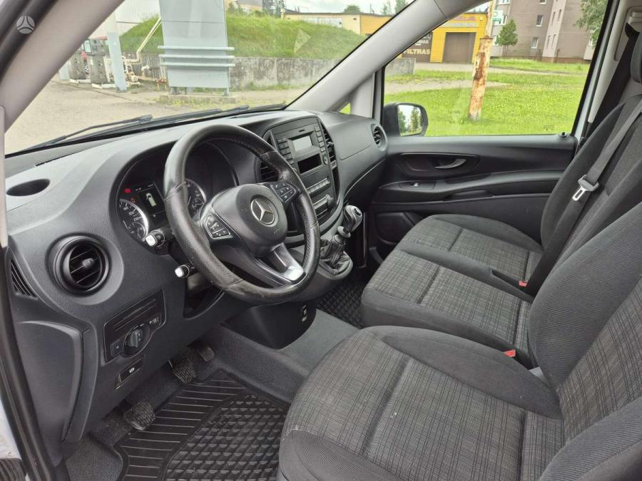 White Mercedes-Benz Vito 2015 in Panevezys, with an engine capacity of 1.60 L and mileage of 255 thousand km for 5600 €, photo 12 on AUTOMOTO.COM.LV