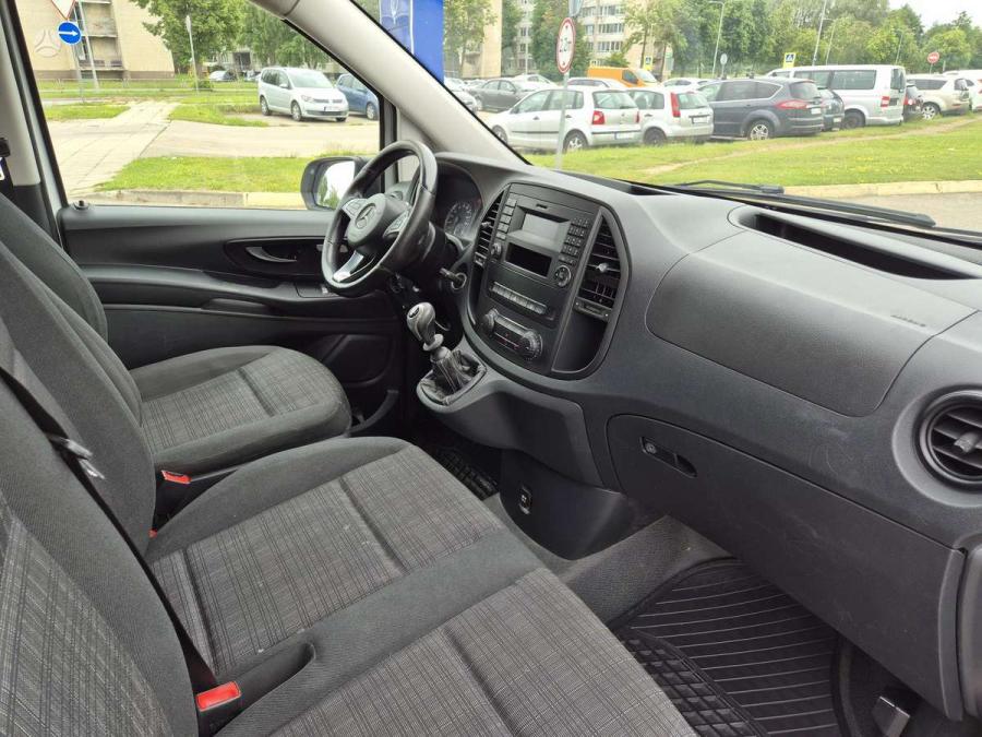 White Mercedes-Benz Vito 2015 in Panevezys, with an engine capacity of 1.60 L and mileage of 255 thousand km for 5600 €, photo 13 on AUTOMOTO.COM.LV