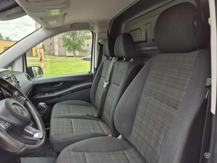 White Mercedes-Benz Vito 2015 in Panevezys, with an engine capacity of 1.60 L and mileage of 255 thousand km for 5600 €, photo 18 on AUTOMOTO.COM.LV