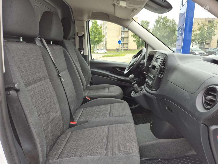 White Mercedes-Benz Vito 2015 in Panevezys, with an engine capacity of 1.60 L and mileage of 255 thousand km for 5600 €, photo 20 on AUTOMOTO.COM.LV