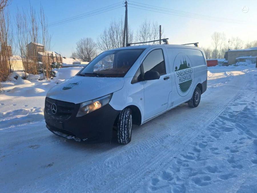 White Mercedes-Benz Vito 2016 in Taurage, with an engine capacity of 1.60 L and mileage of 204 thousand km for 4700 €, photo 1 on AUTOMOTO.COM.LV