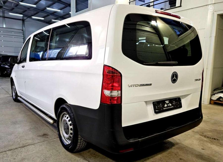 White Mercedes-Benz Vito 2017 in Marijampole, with an engine capacity of 1.60 L and mileage of 38 thousand km for 15125 €, photo 6 on AUTOMOTO.COM.LV