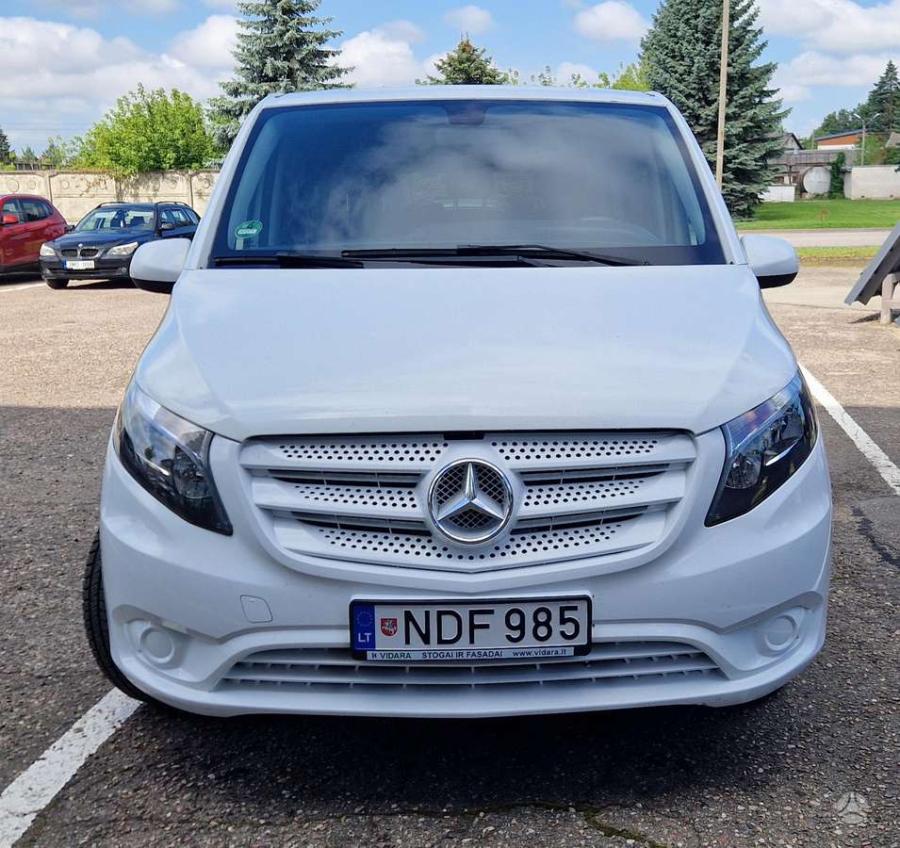 White Mercedes-Benz Vito 2017 in Marijampole, with an engine capacity of 2.14 L and mileage of 279 thousand km for 14600 €, photo 1 on AUTOMOTO.COM.LV
