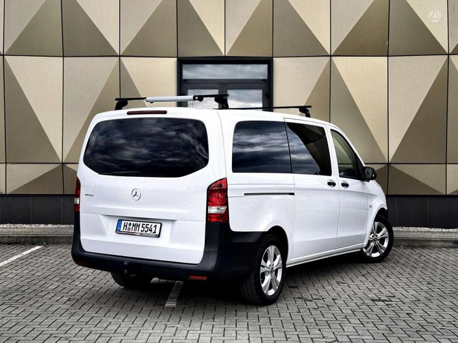 White Mercedes-Benz Vito 2017 in Klaipeda, with an engine capacity of 1.60 L and mileage of 156 thousand km for 11750 €, photo 3 on AUTOMOTO.COM.LV