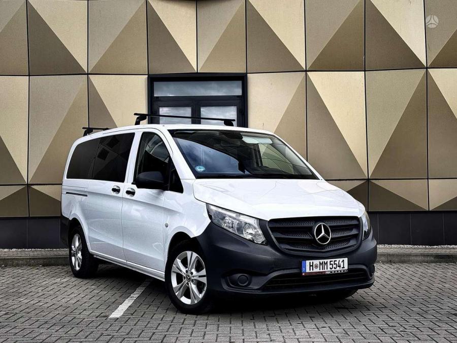 White Mercedes-Benz Vito 2017 in Klaipeda, with an engine capacity of 1.60 L and mileage of 156 thousand km for 11750 €, photo 4 on AUTOMOTO.COM.LV