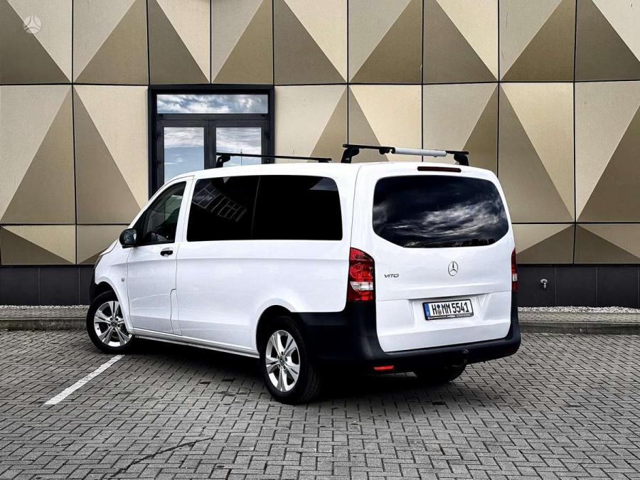 White Mercedes-Benz Vito 2017 in Klaipeda, with an engine capacity of 1.60 L and mileage of 156 thousand km for 11750 €, photo 5 on AUTOMOTO.COM.LV