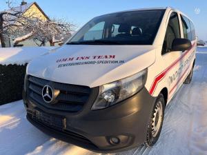 White Mercedes-Benz Vito 2019 in Kaunas, with an engine capacity of 2.14 L and mileage of 246 thousand km for 13950 €, photo 11 on AUTOMOTO.COM.LV