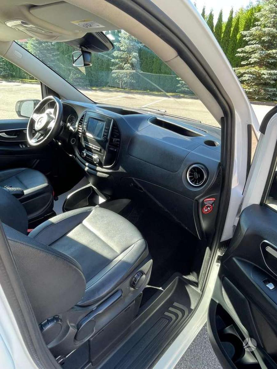 White Mercedes-Benz Vito 2020 in Klaipeda, with an engine capacity of 1.95 L and mileage of 410 thousand km for 12500 €, photo 11 on AUTOMOTO.COM.LV