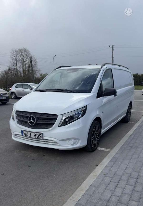 White Mercedes-Benz Vito 2021 in Kaunas, with an engine capacity of 2.00 L and mileage of 190 thousand km for 15000 €, photo 1 on AUTOMOTO.COM.LV